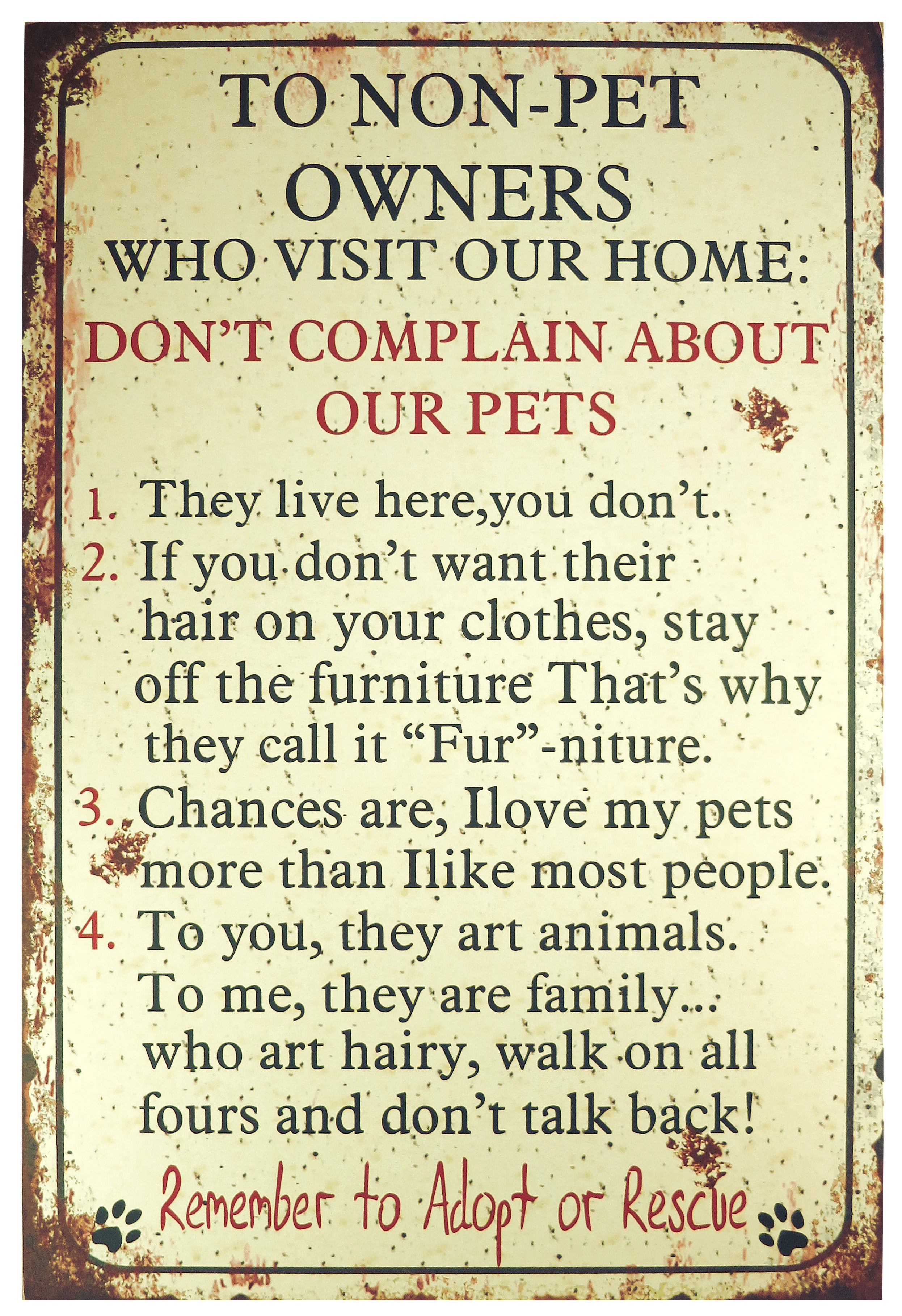 Large wooden sign. To Non Pet Owners – PictureMyPast