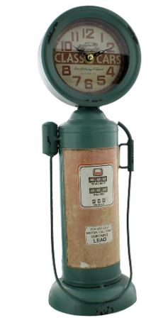 Mantle clock - Cylindrical retro petrol pump – PictureMyPast