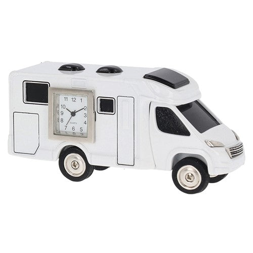 Miniature clock - White Motorhome – PictureMyPast